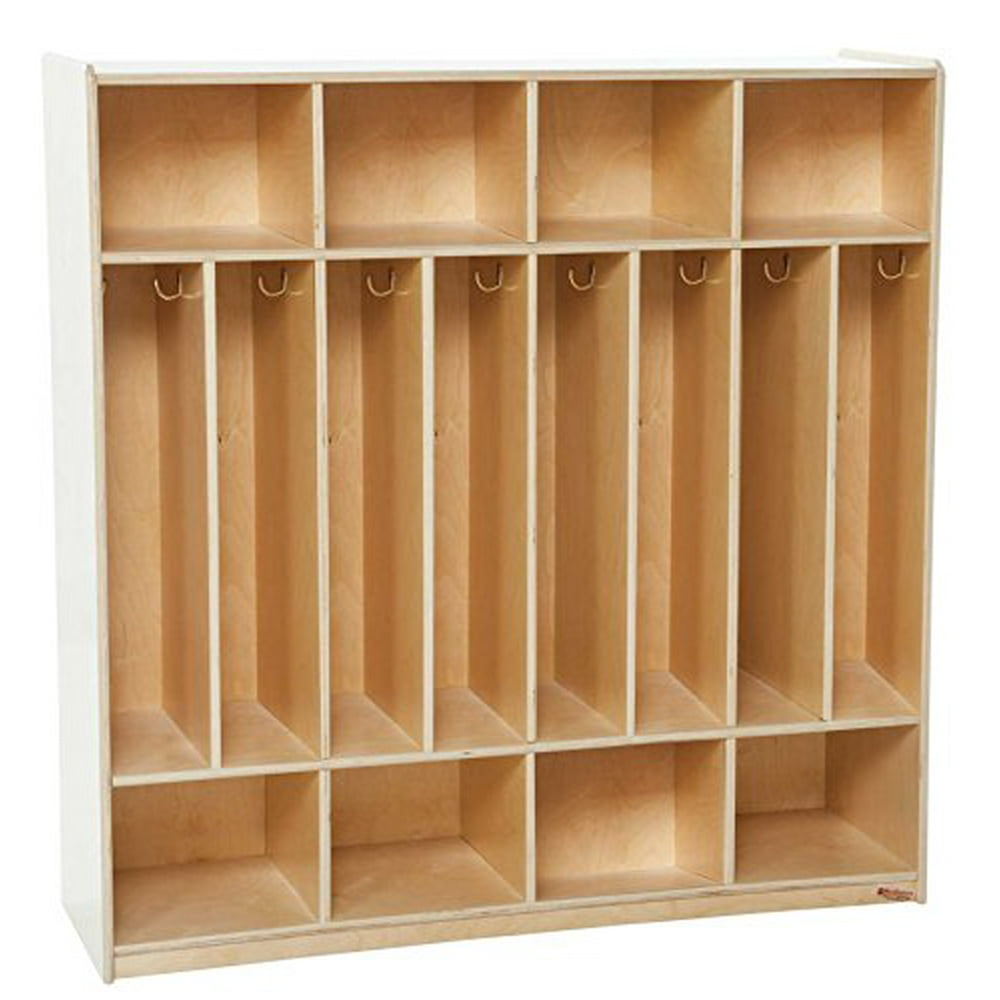 Wood Designs 51208 8 Section Space-Saver Locker, 49" Height, 18" Width ...