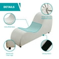 BALUS Yoga Chaise Lounge Chair, Velvet Fabric Yoga Chair with Ergonomic ...