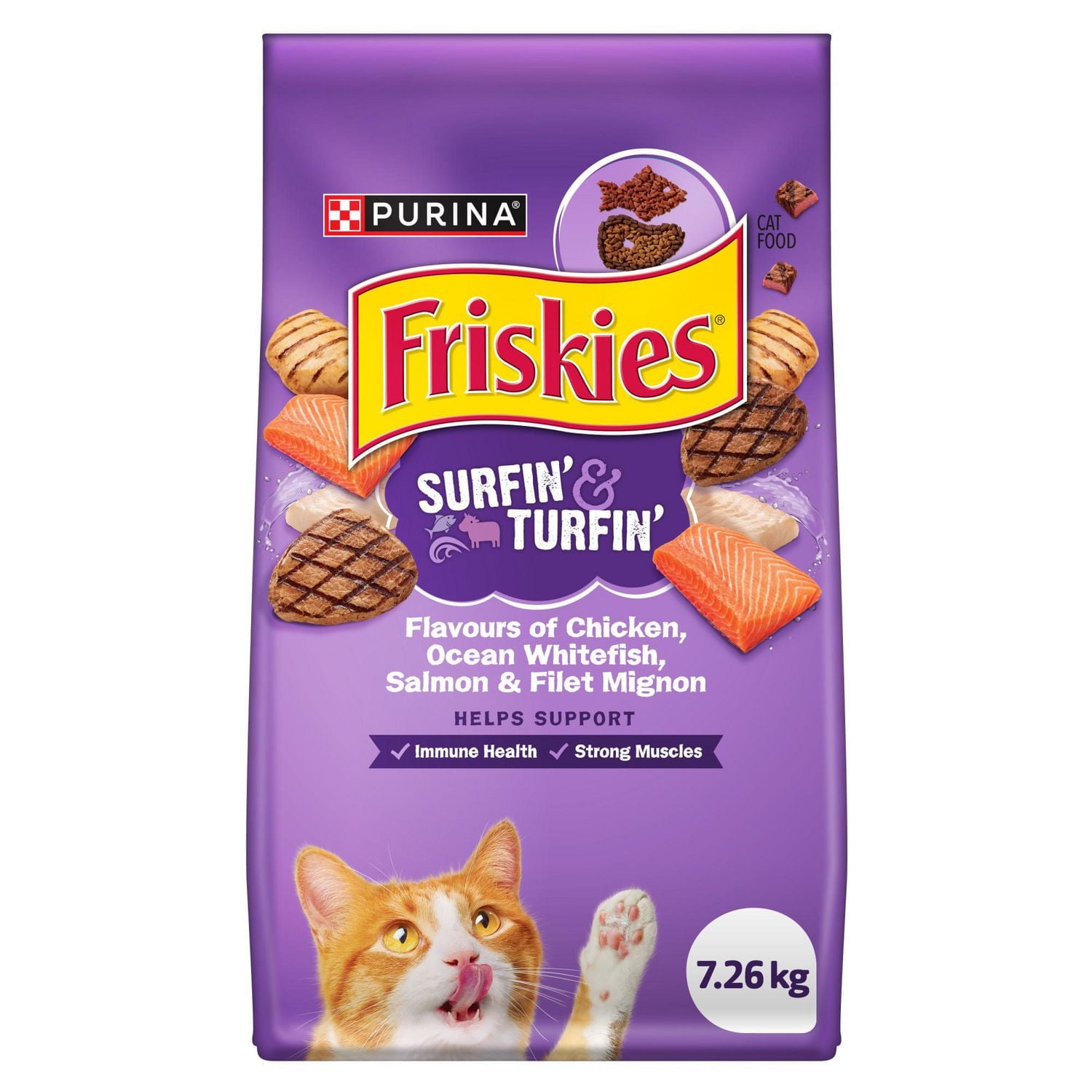 Click here for Friskies Surfin & Turfin  Dry Cat Food 7.26 Kg prices