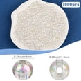 1set Eco-Friendly Transparent Acrylic Beads Round AB Color Plated Clear ...