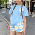2 Piece Shorts Set for Girls Daisy Floral Cute Summer Clothes Short ...