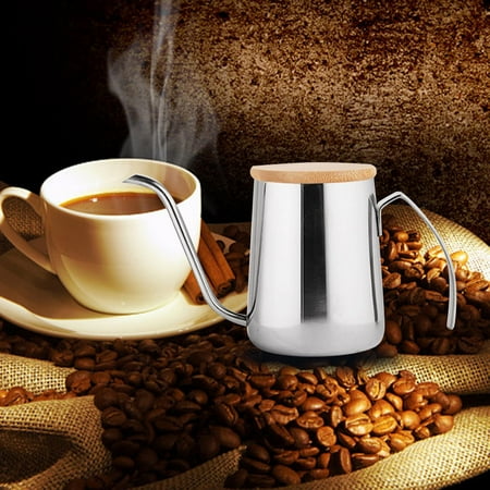 Coffee Kettle Gooseneck Spout Kettle Long Narrow Drip Kettle with Lid ...
