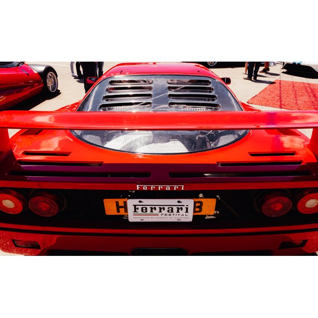 24x14in Photo Paper Ferrari F40 rear, red, spoiler - Walmart.com
