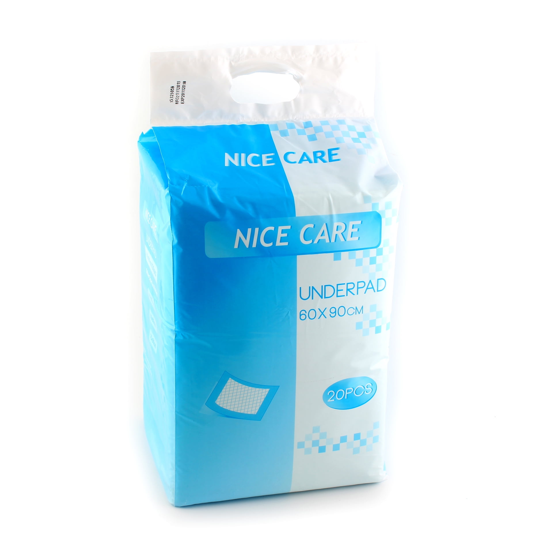Nice Care UnderPad 60x90cm Hospital Incontinence Disposable Pee Pads 20 ...