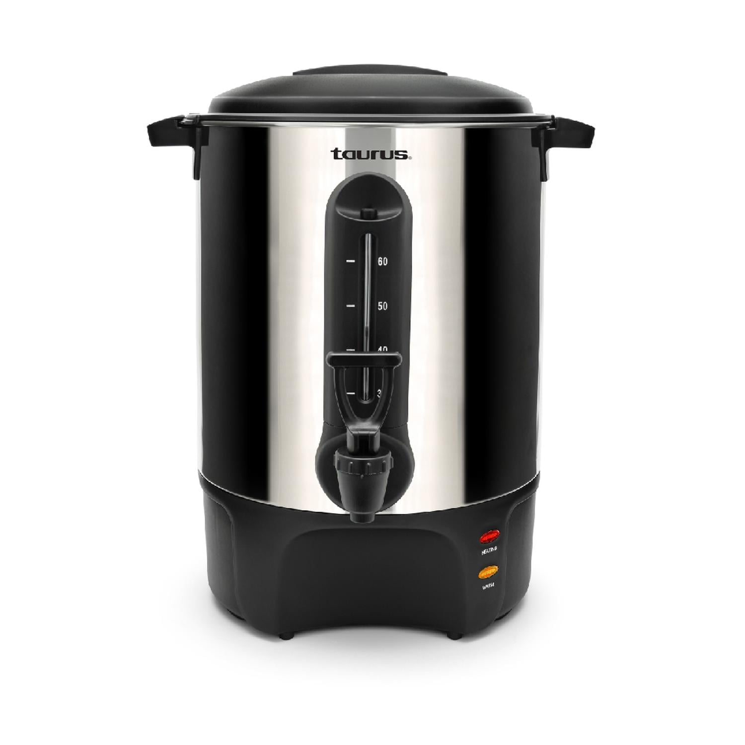 COFFEE STATION 60 TAURUS CAFETERA PERCOLADORA 60 TAZAS plateado 1 ...