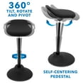 Mount-It! Ergonomic Height Adjustable Stool | Backless Chair - Walmart.com