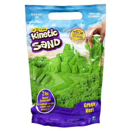 Kinetic Sand, The Original Moldable Sensory Play Sand, Green, 2 lb ...