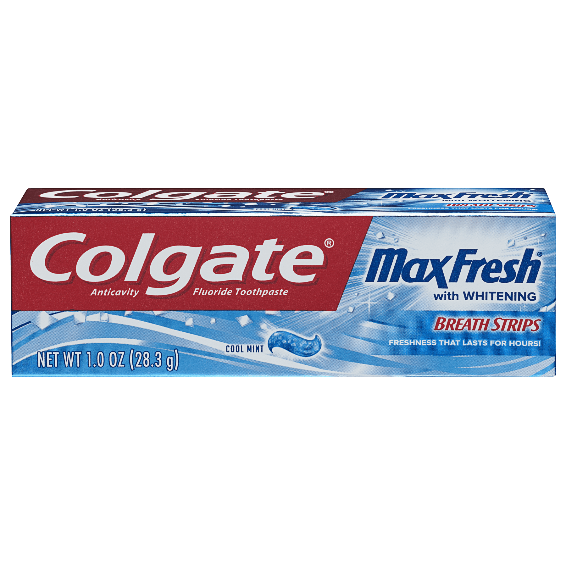 Colgate Max Fresh Travel Size Toothpaste With Mini Breath Strips Cool