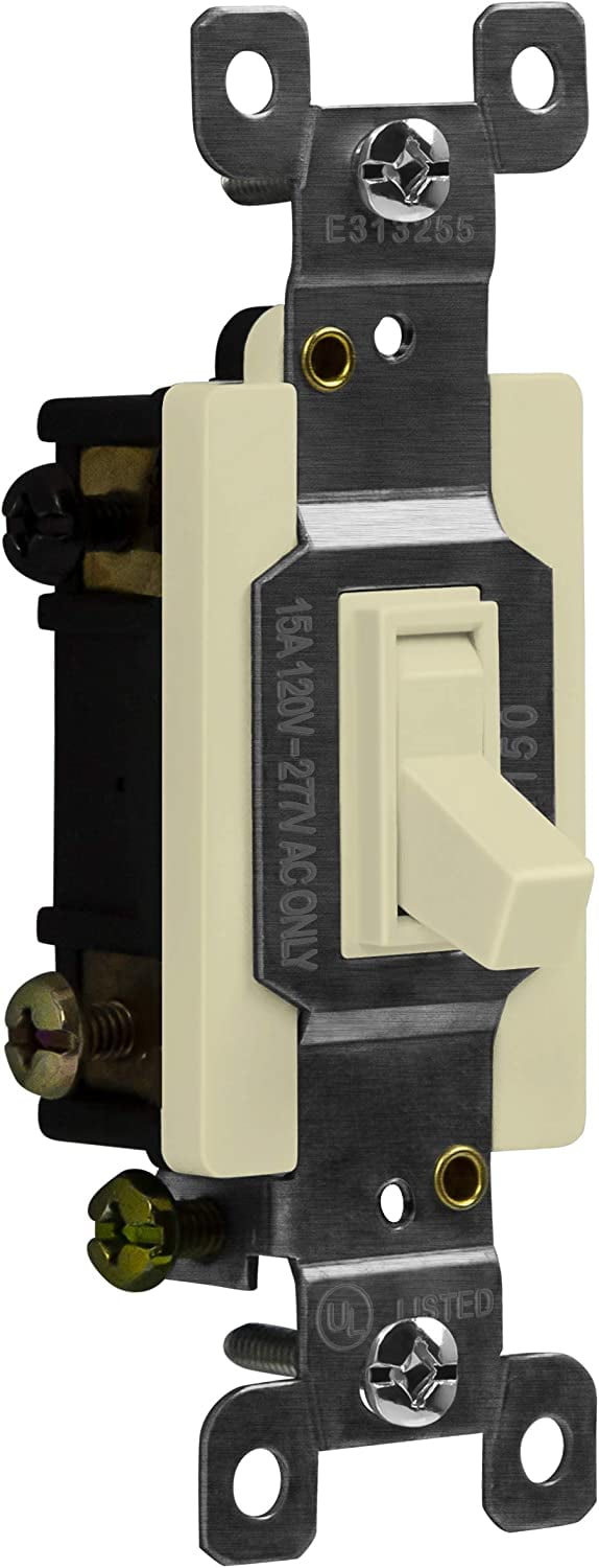 ENERLITES 4-Way Toggle Light Switch, Four Way, Side Wiring, Copper Wire ...