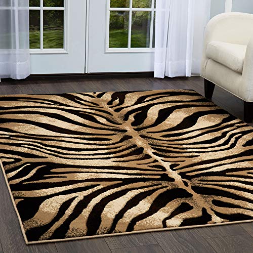 Home Dynamix Tribeca Fawn Contemporary Animal Print Runner Area Rug ...