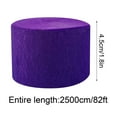 TOUMENY Crepe Paper Streamer Roll, 82ft Long Blue DIY Party Decorations ...
