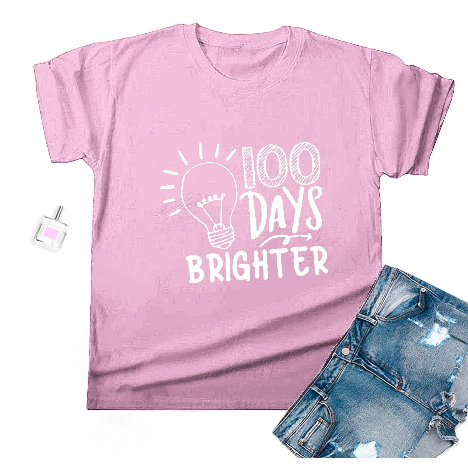 Click here for Fankiway Womens School 100 Day Teacher T-Shirt Sch... prices