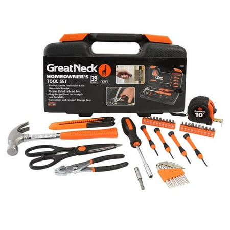 Great Neck 2026367 Homeowners Tool Kit, Black & Orange - 39 Piece ...