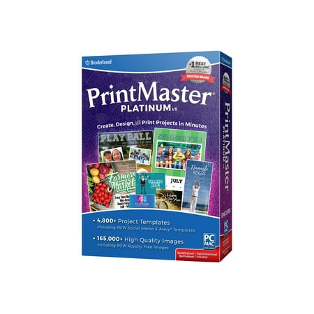 Printmaster Platinum - (v. 8) - box pack - DVD - Win, Mac - Walmart.ca