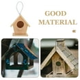 QIDITONG 4pcs Diy Mini Bird House Kits Unfinished Wood Bird Houses To ...