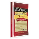 Sargento® Sliced Swiss Natural Cheese, 11 slices - Walmart.com