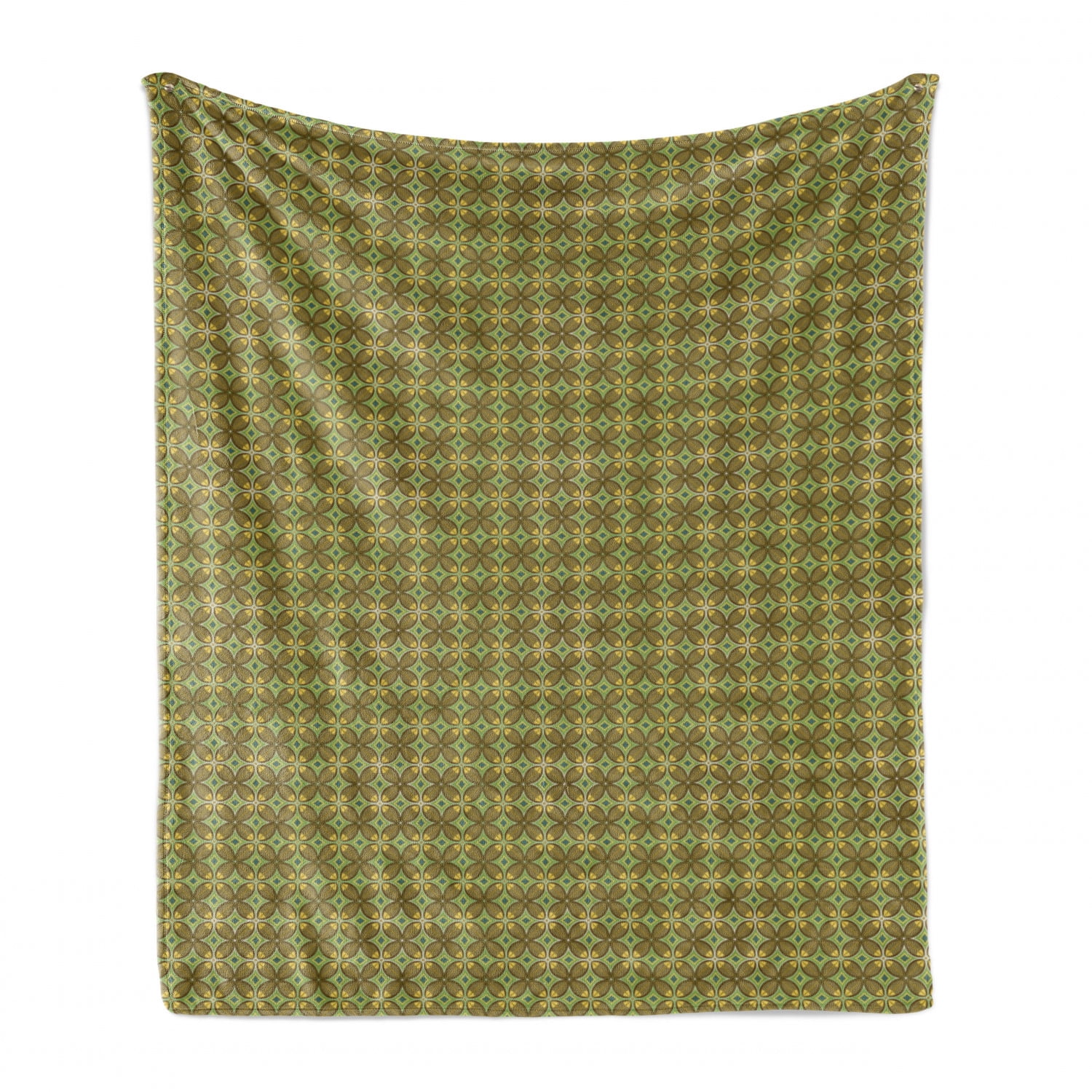Earth Tones Soft Flannel Fleece Blanket, Natural Colors Inspired Leaf ...