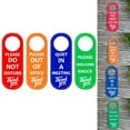 Door Hanger Tags PU Leather Cleaning Label Do Not Disturb Signs Double ...
