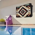 Abstract Ethnic Style Art Outdoor TV Cover 60 to 65 inch Weatherproof ...