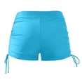 3-12Y Girls Two-Piece Swim Set, Solid Tank Top & Ruched Boyshort Bottom ...