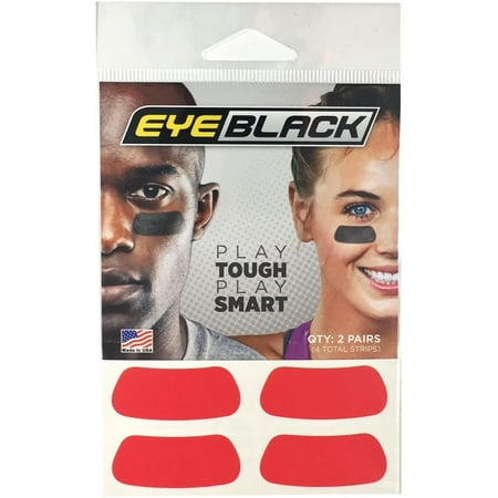 Red Football Baseball Softball Eye Black Strips, 2 Pairs | Walmart Canada