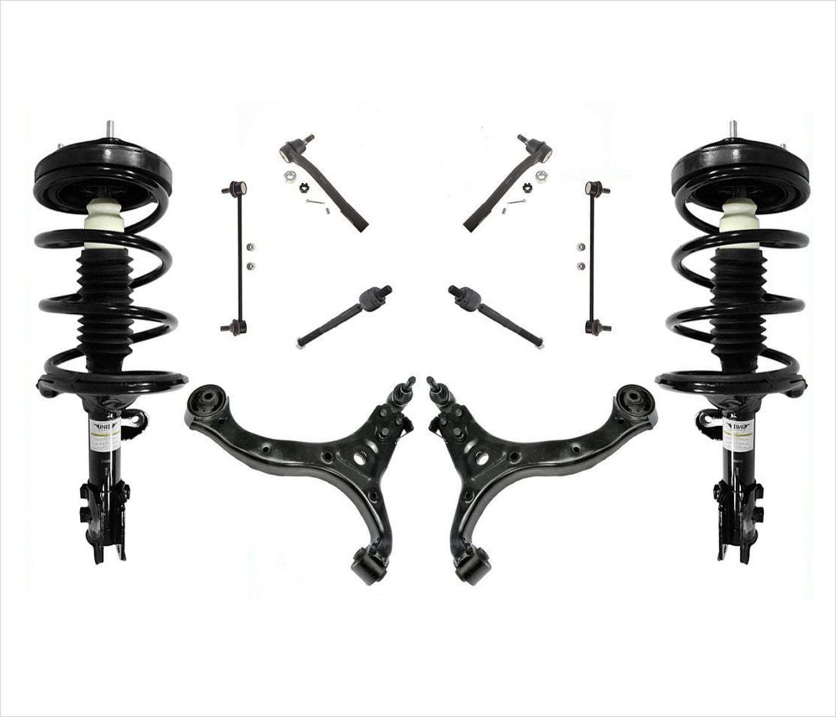 Front Strut Assembly + Control Arms for Kia Sedona 06-14 Hyundai ...