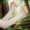 2pack Sun Protective Arm Sleeves Unisex Ice Arm Sleeves Sunscreen ...
