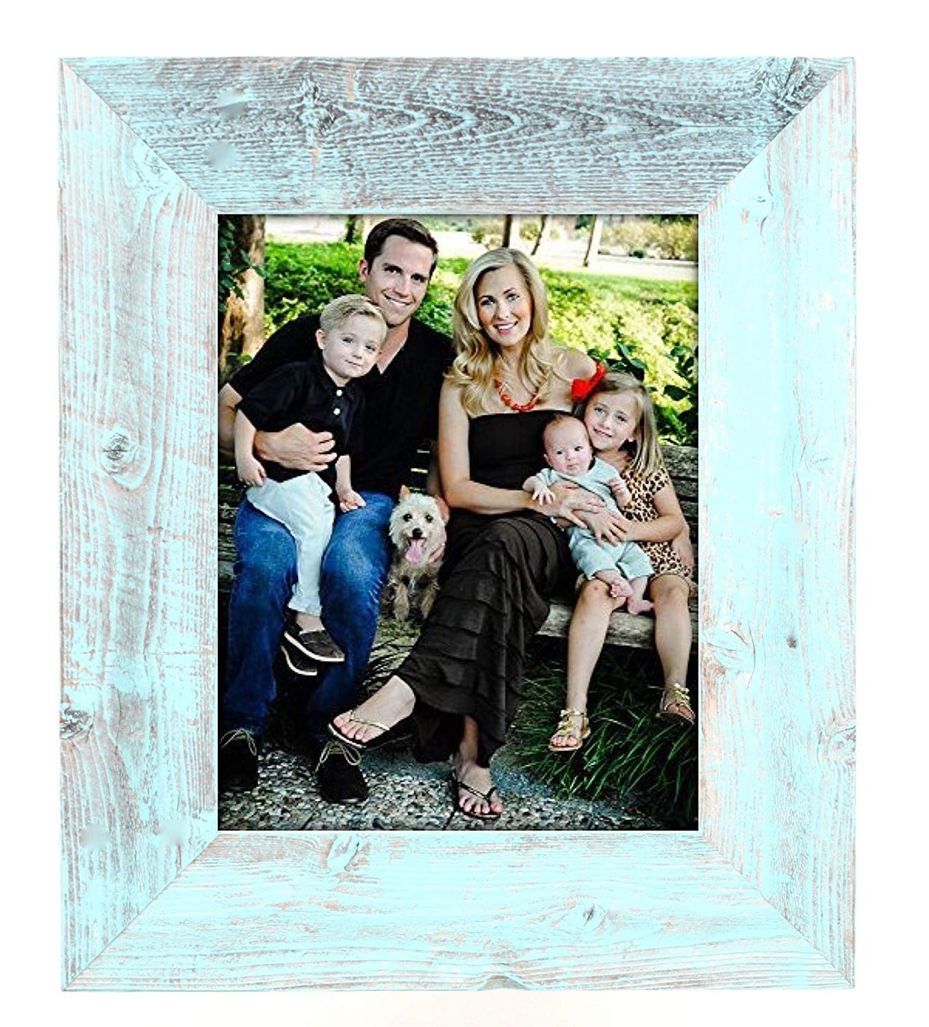 BarnwoodUSA Rustic Farmhouse 8.5" x 11" Robins Egg Blue Reclaimed Wood ...