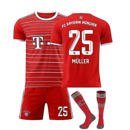 22-23 Fc Bayern Munich Muller #25 Jersey Kits Kid's Men's Football ...
