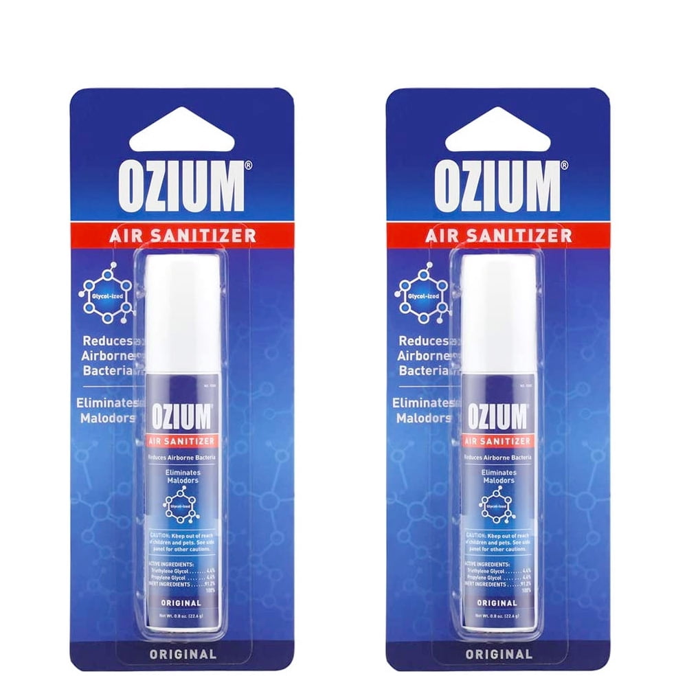 Ozium Air Sanitizer 0.8 oz Spray, Original 2-PACK - Walmart.com ...