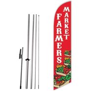 Bingo Red Super Novo Feather Flag - Complete with 15ft Pole Set and ...