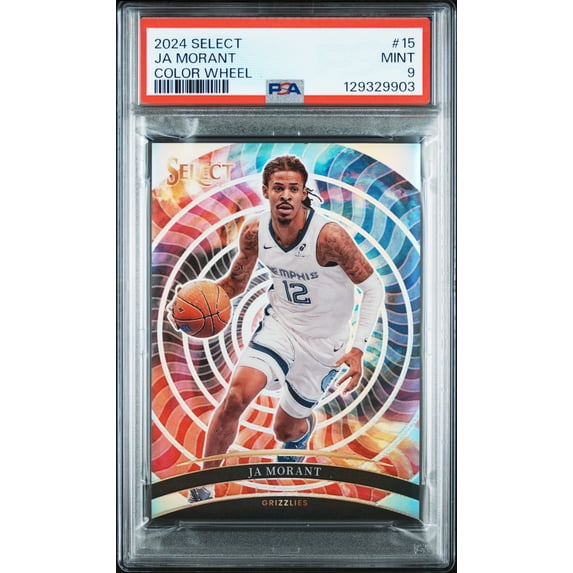 2024 Panini Select Color Wheel Ja Morant #15 PSA 9 - Walmart.com
