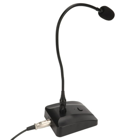 Wired Microphone, Prevent Interference Professional 6.35mm Gooseneck ...