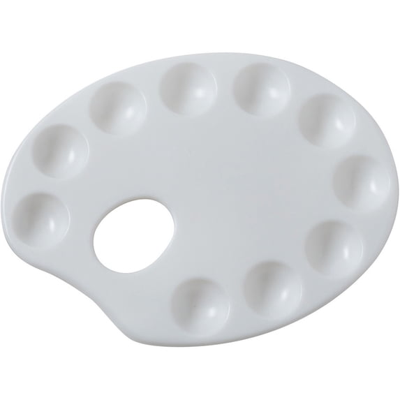 Creativity Street Palette Shaped Plastic Paint Trays - 1 / Pack - White ...