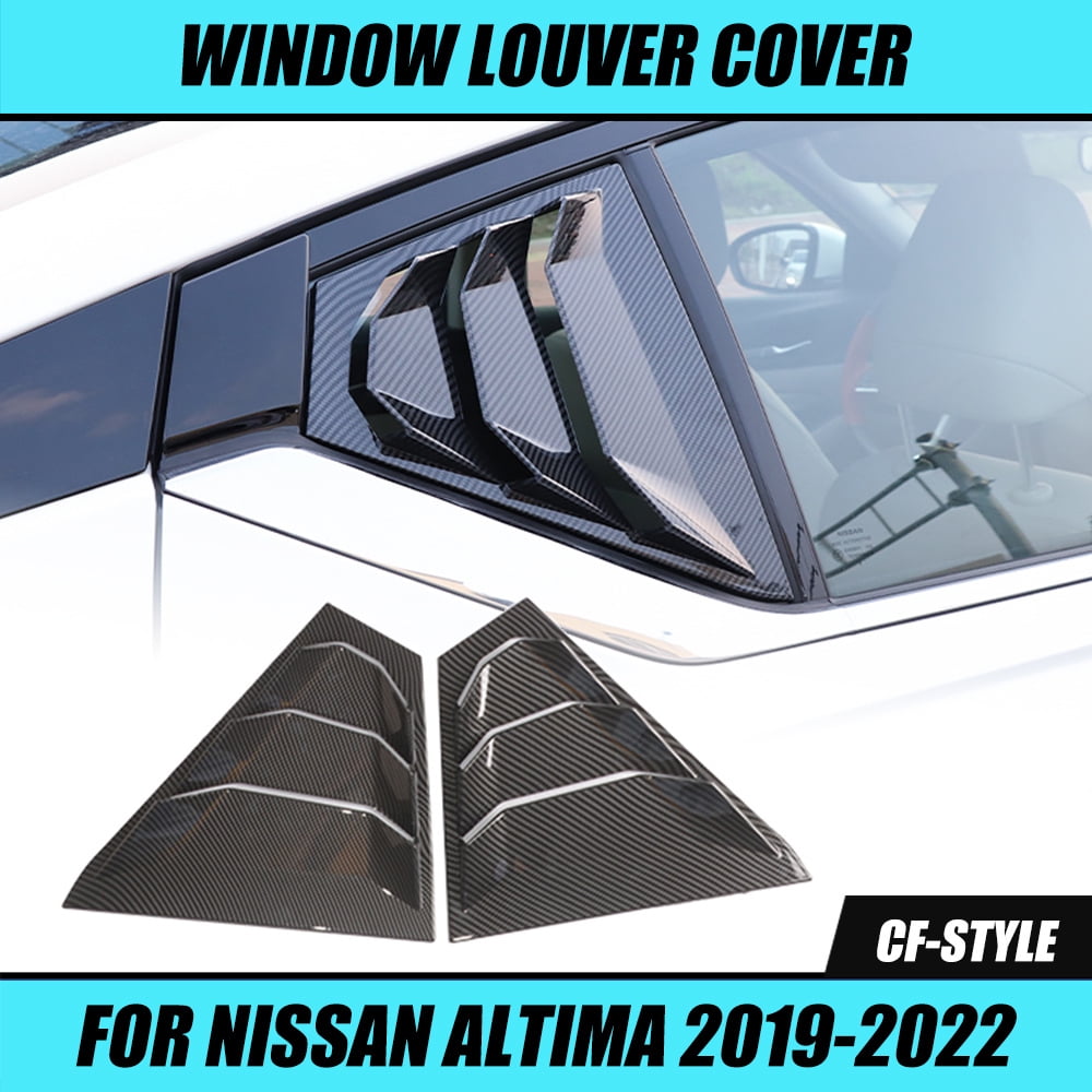 Rear Quarter Window Louver Side Vent Scoop Cover for Nissan Altima 2019 ...