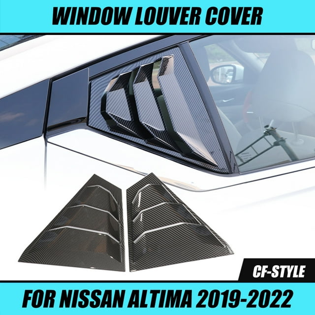 Rear Quarter Window Louver Side Vent Scoop Cover for Nissan Altima 2019 ...