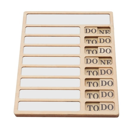 Wooden Task Chart List, Repeatable Writing Wooden Task Sheet Portable ...