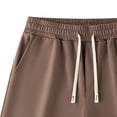 Ceisia Men's Elastic Waist Drawstring Casual Shorts With Embossed ...