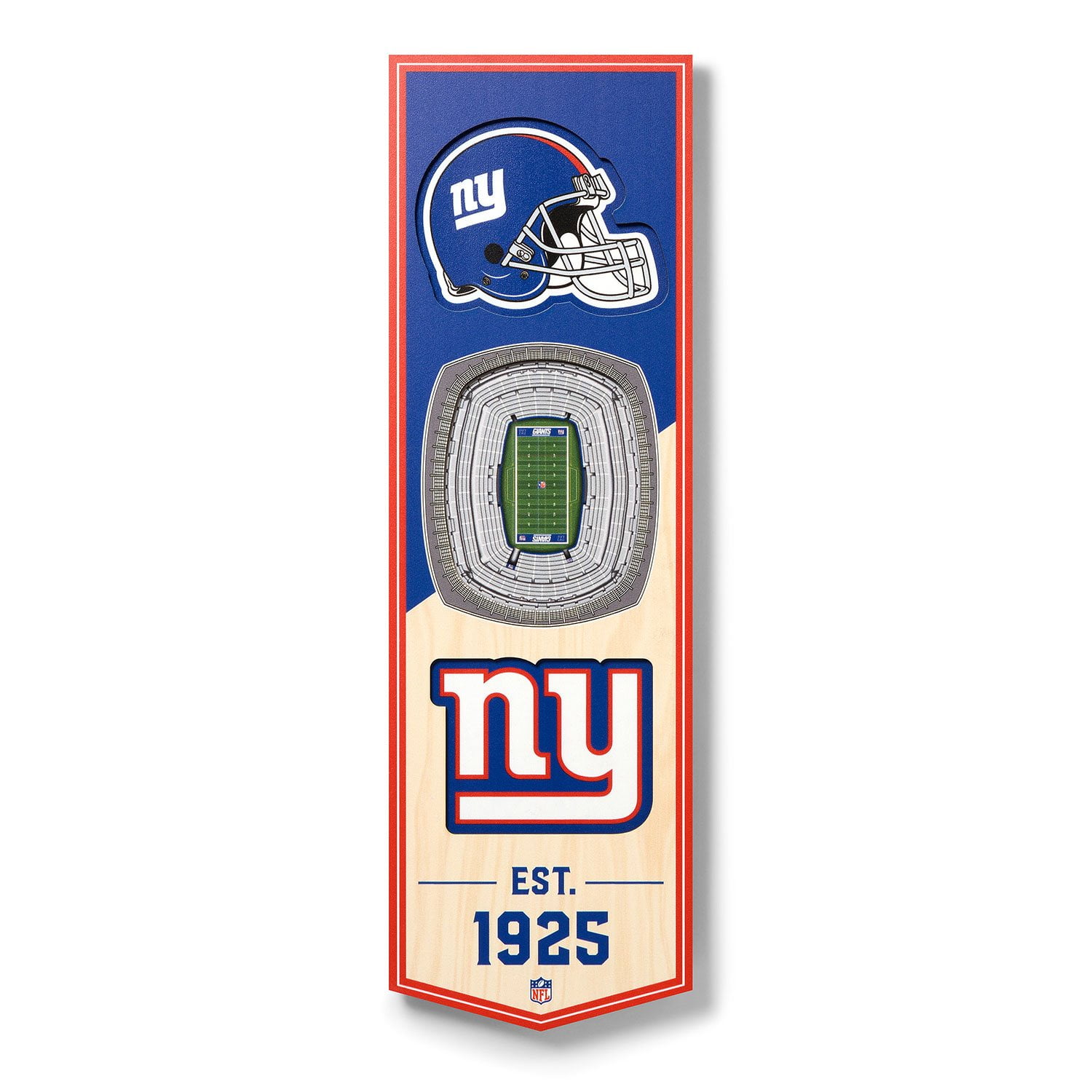 YouTheFan NFL 6" x 19" 3D Stadium View Banner - Samsclub.com