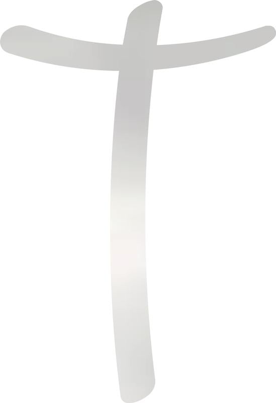 Acrylic Letter T Script, 3'' Tall Clear Alphabet Craft, Color Options ...