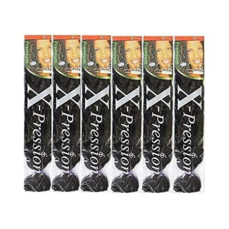 XPression Ultra Braid M1B 30 Natural Black with Medium Copper 6 Pack ...