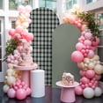 6.6FT Arch Backdrop Covers, Green Beige Buffalo Plaid Wedding Arch ...
