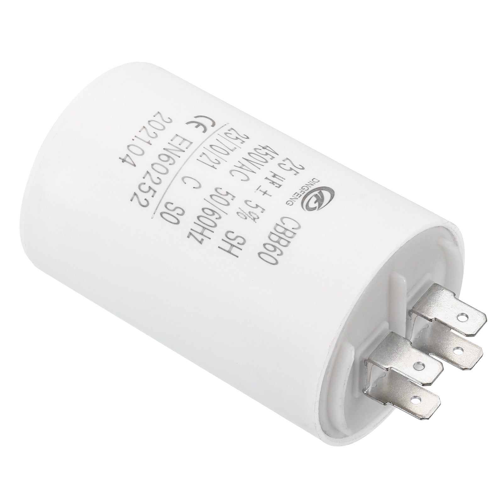 Uxcell CBB60 25uF Running Capacitor,AC 450V 4 Pins 50/60Hz for Water ...