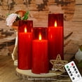 Red Flameless Candles, Pack of 9, Remote Operated with Timer for Home ...