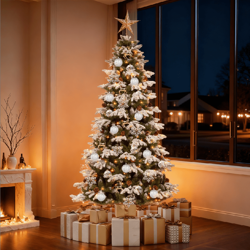 Click here for Dextrus 7.5ft Pre-Lit Artificial Christmas Tree Wi... prices