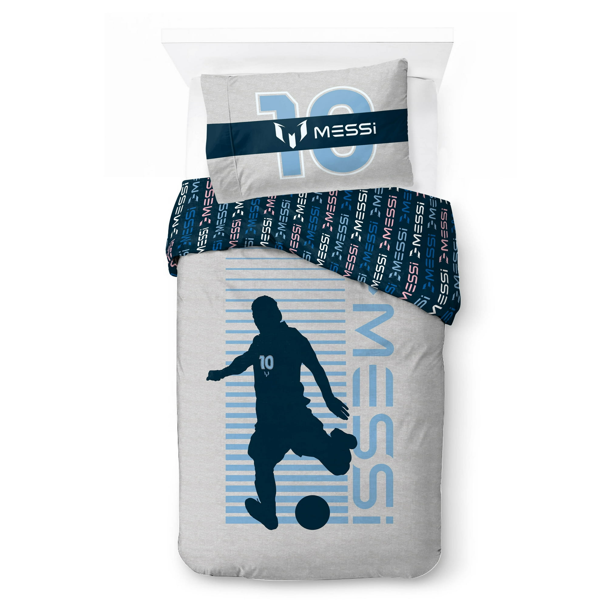 Click here for Messi Twin/Full Comforter And Pillowcase Set prices