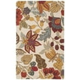 SAFAVIEH Blossom Lena Floral Flowers Wool Area Rug, Ivory/Multi, 4' x 6 ...