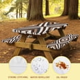 Aztec Bohemian Picnic Table Cover with Bench Covers Modern Neutral ...