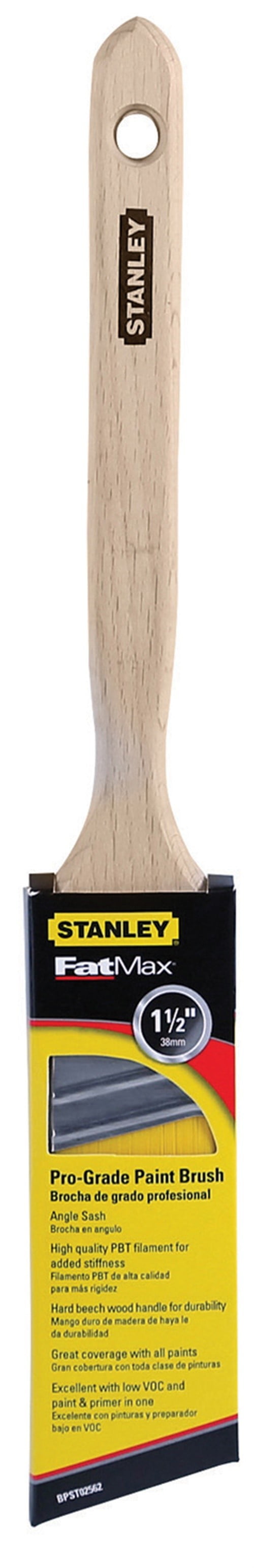 Stanley Bpst02562 1.5" Long Angle Sash Professional Paint Brush ...