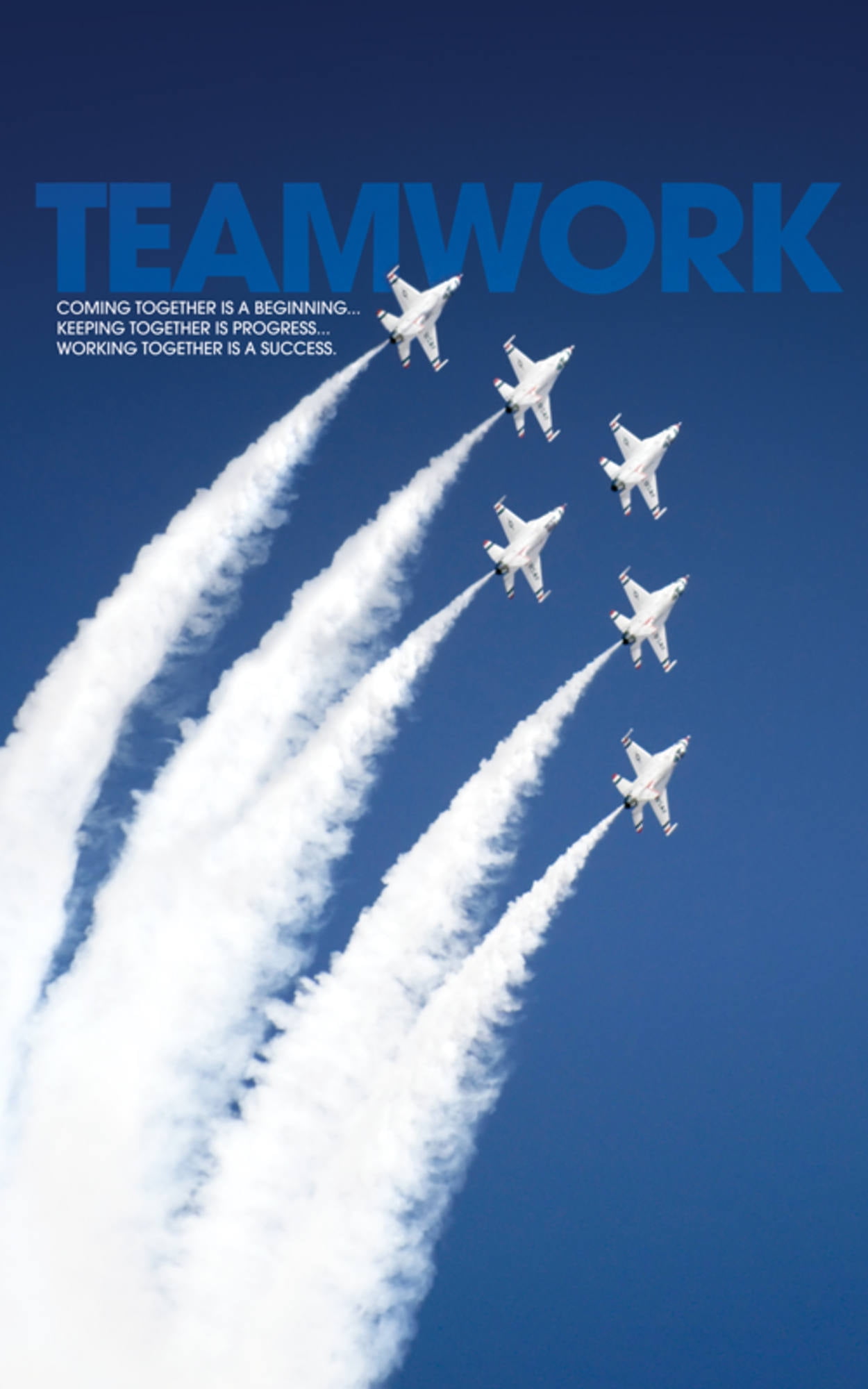 Successories Peel & Stick Motivational Wall Decal: Teamwork Jets (15 in ...